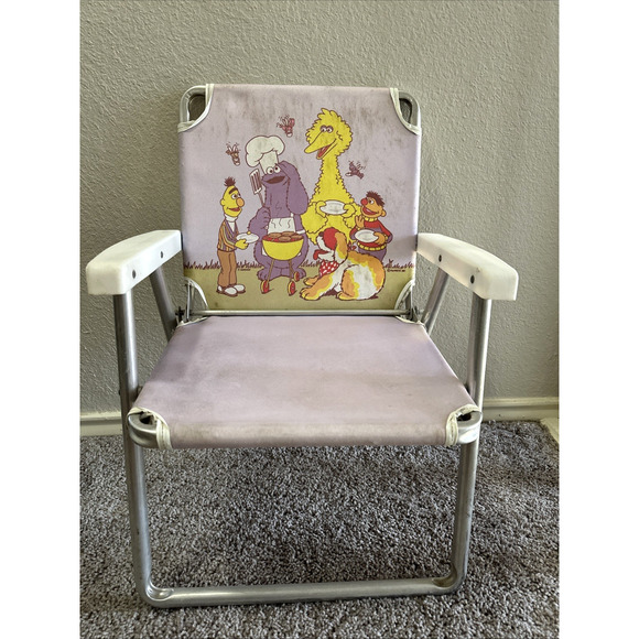 Sesame Street | Toys | Sesame Street Vintage 8s Toddler Lawn Chair Big ...